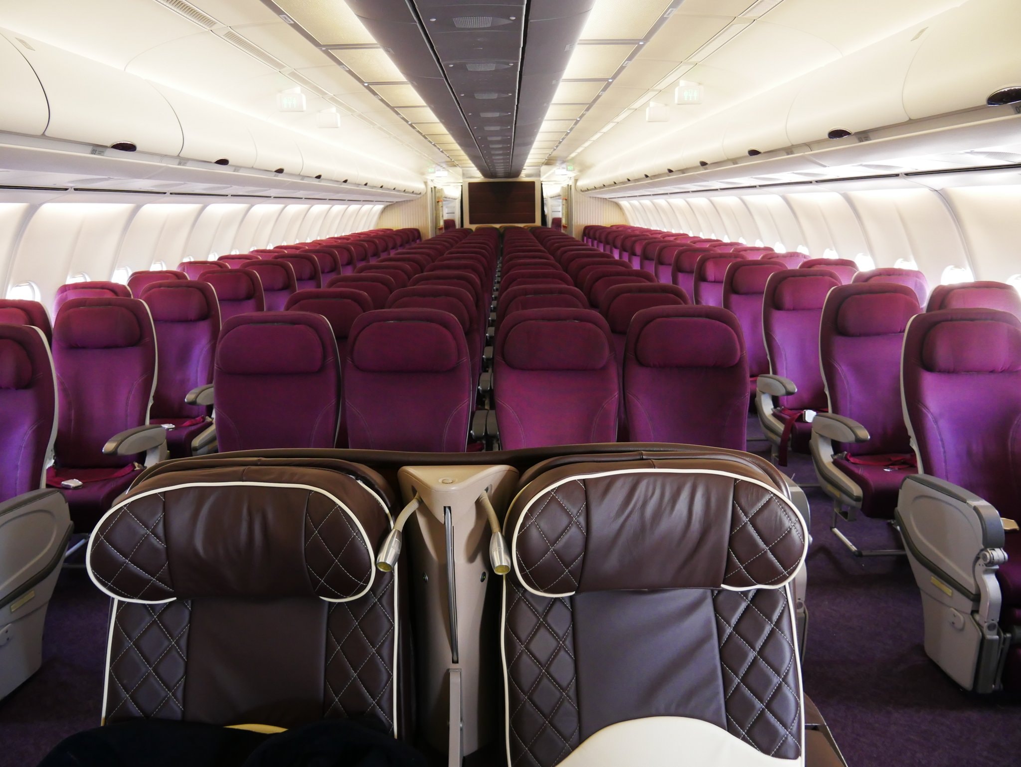 Die vermutlich kleinste Business Class der Welt - Frankfurtflyer.de