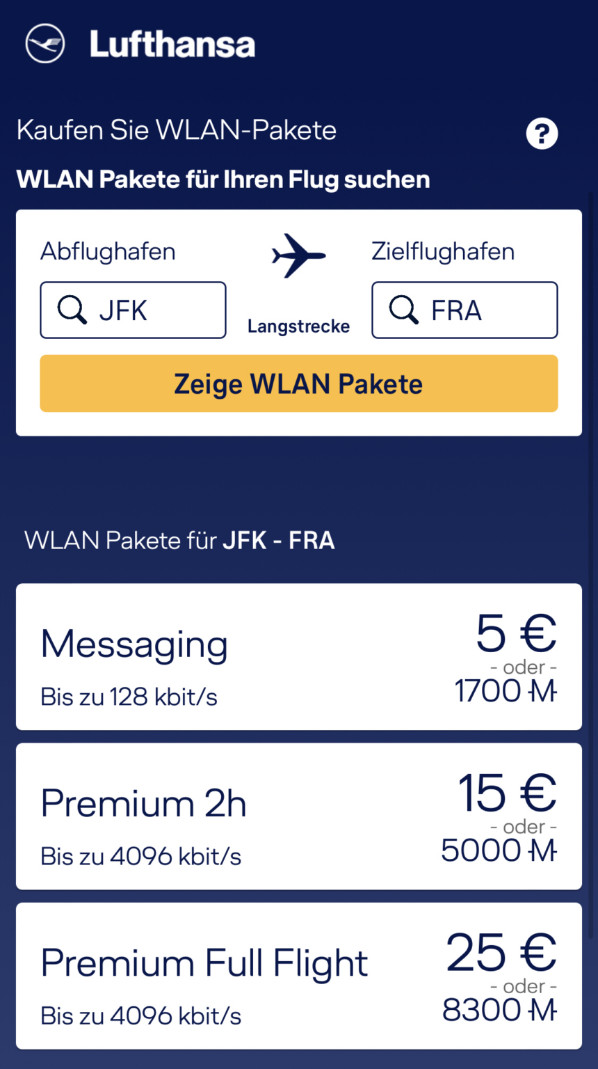 Lufthansa FlyNet | Sind 25€ für Internet im Flug noch zeitgemäß? - Frankfurtflyer.de