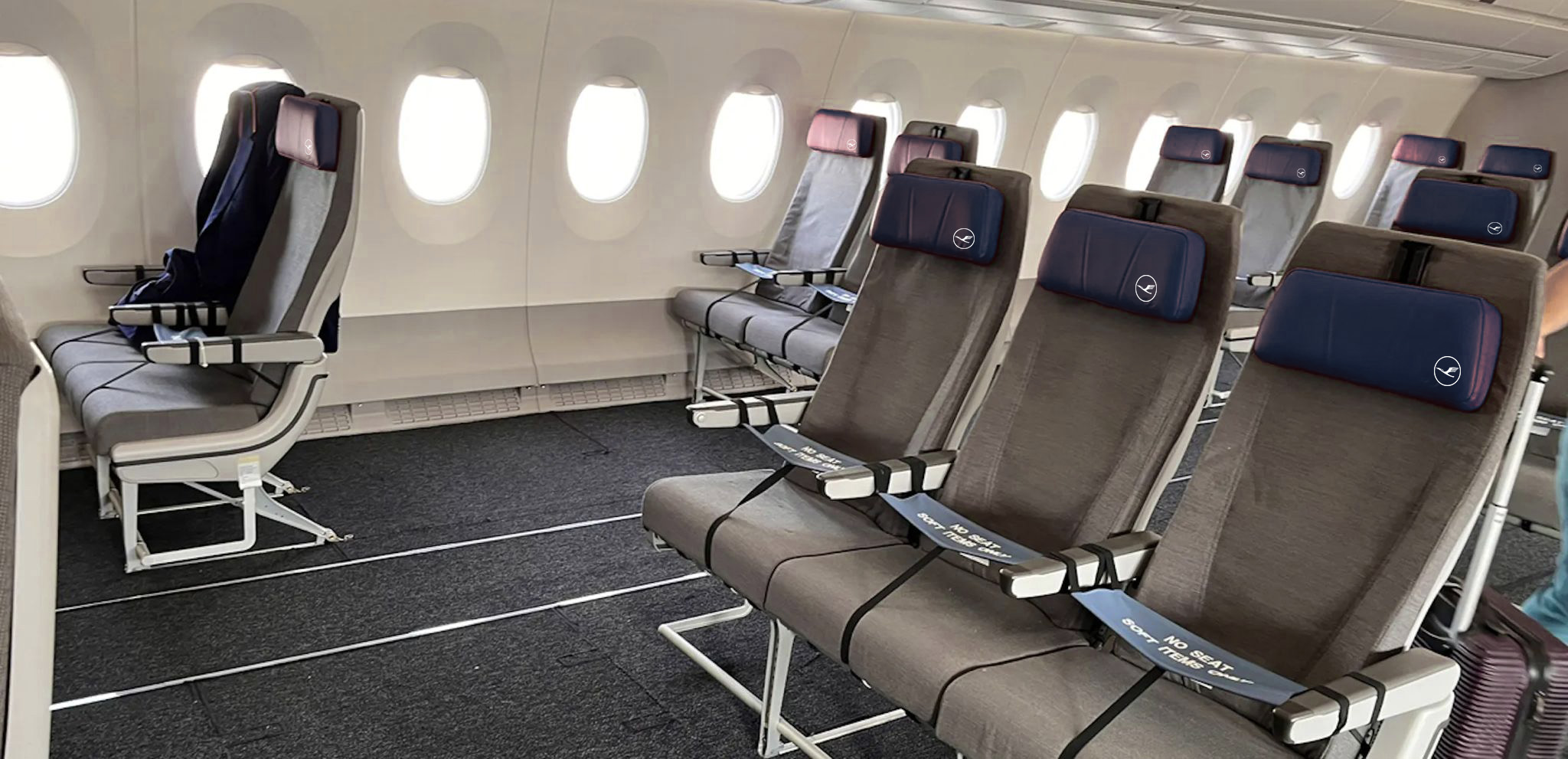Nur eine Reihe Economy statt First Class in den neuen Airbus A350 von ...