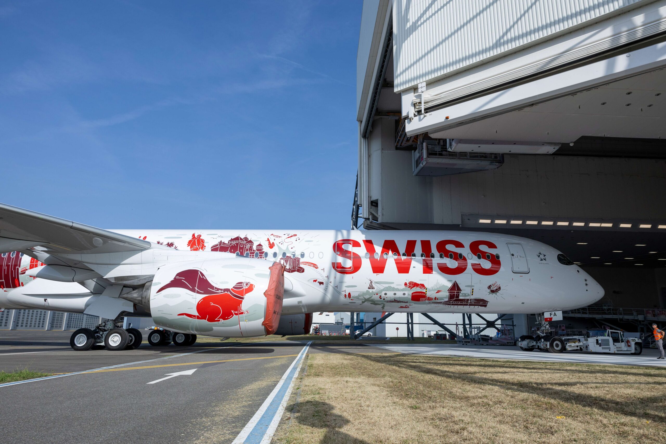 SWISS hat den ersten Airbus-A350-Flug mit Passagieren durchgeführt ...